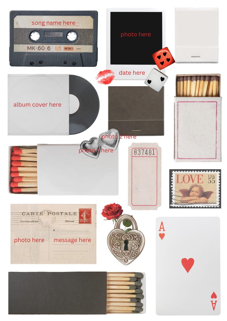 Boyfriend/girlfriend Match Box Poster Template - Etsy