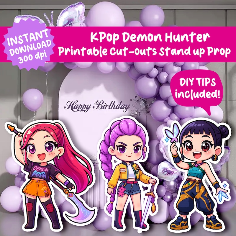 Kpop Demon Hunter Cutouts - Etsy