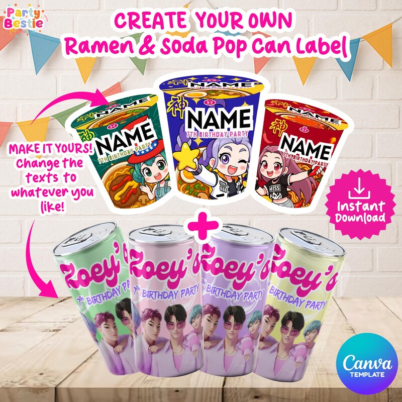 Rumi Ramen Template - Etsy