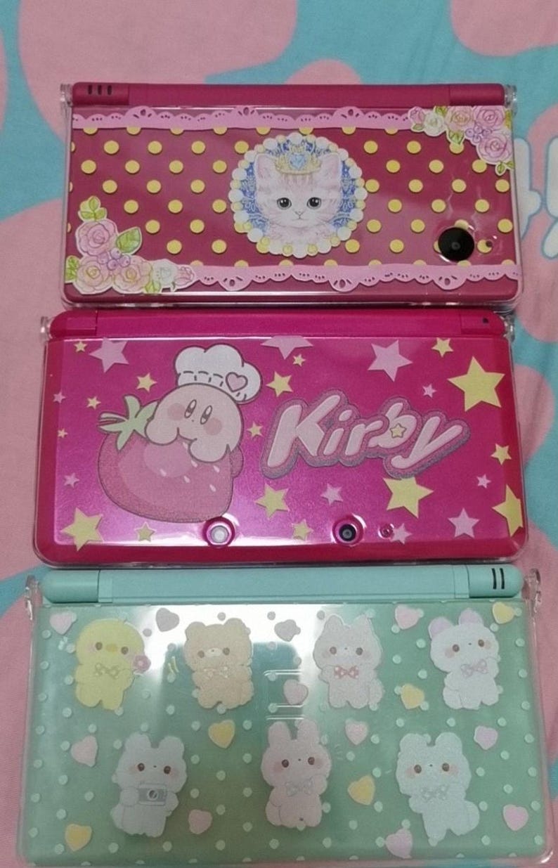 DIY 3ds Nds Case Full Model Series, Anime Cartoon Handmade Protective ...