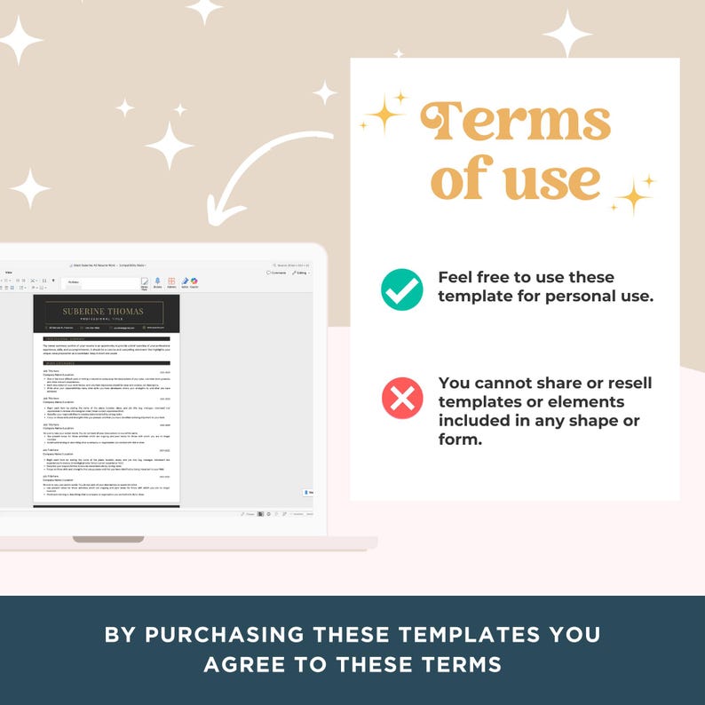 ATS Friendly Resume Template Editable Canva, CV Resume Kit | Modern ...