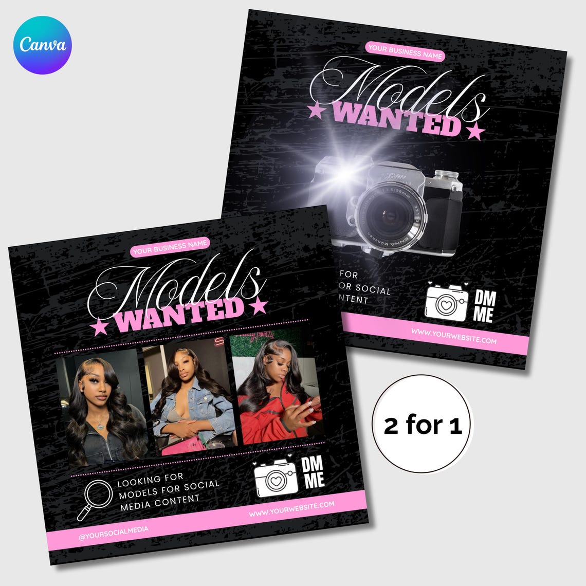 Models Wanted Flyer Template: DIY Beauty Brand Instagram Post (canva ...