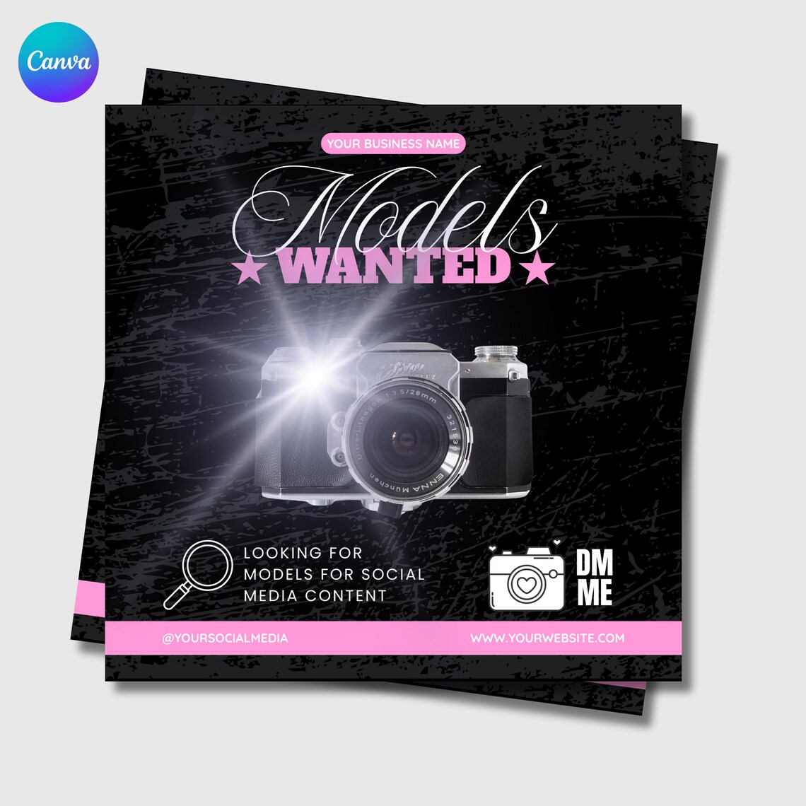 Models Wanted Flyer Template: DIY Beauty Brand Instagram Post (canva ...