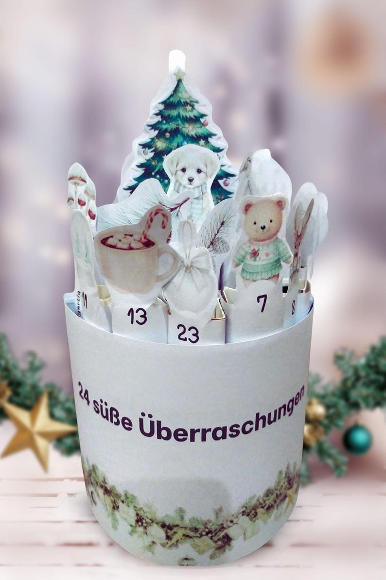 Duplo Chocolate Advent Calendar – Printable DIY PDF Template - Etsy