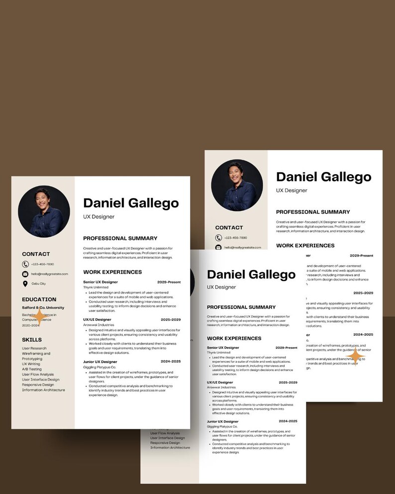 Professional Resume Template, Google Docs, Word, 1-3 Page Resume Template, Cover Letter ...