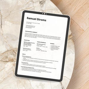 Resume Template Word, Pages, Professional Resume Template, CV Template ...