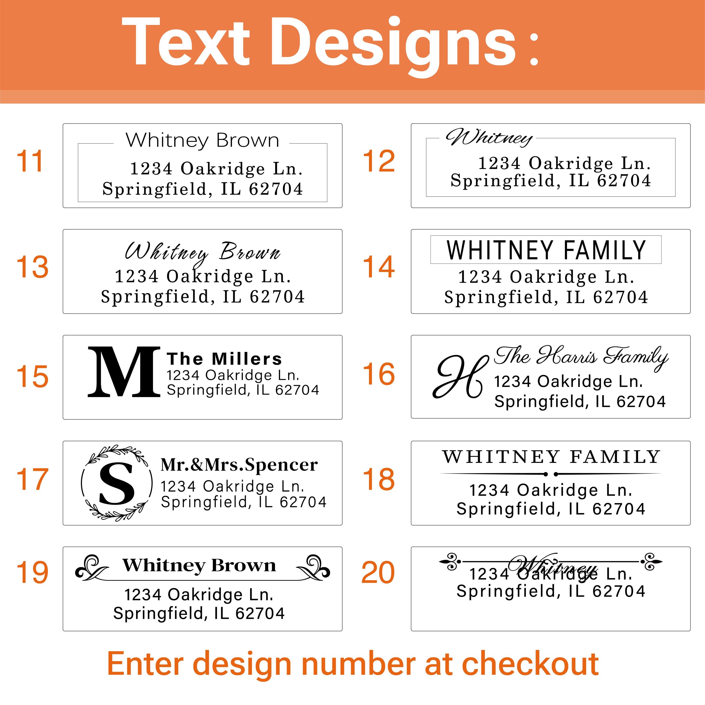 Return Address Label Roll – Personalized Mailing Address Stickers ...