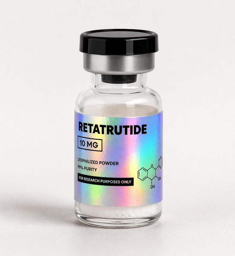 Peptide Vial Labels | Holographic Stickers for 3ml, 5ml Vials | 1.5"x0 ...