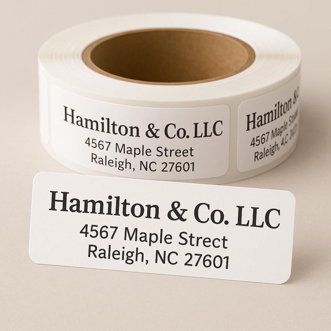 Return Address Labels Rolls, Personalized Address Labels, Business ...