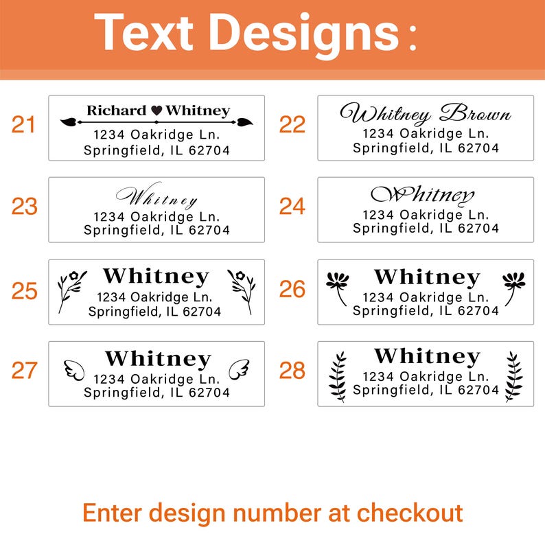 Return Address Label Roll – Personalized Mailing Address Stickers ...