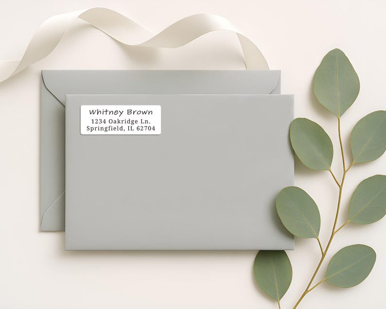 Return Address Label Roll – Personalized Mailing Address Stickers ...