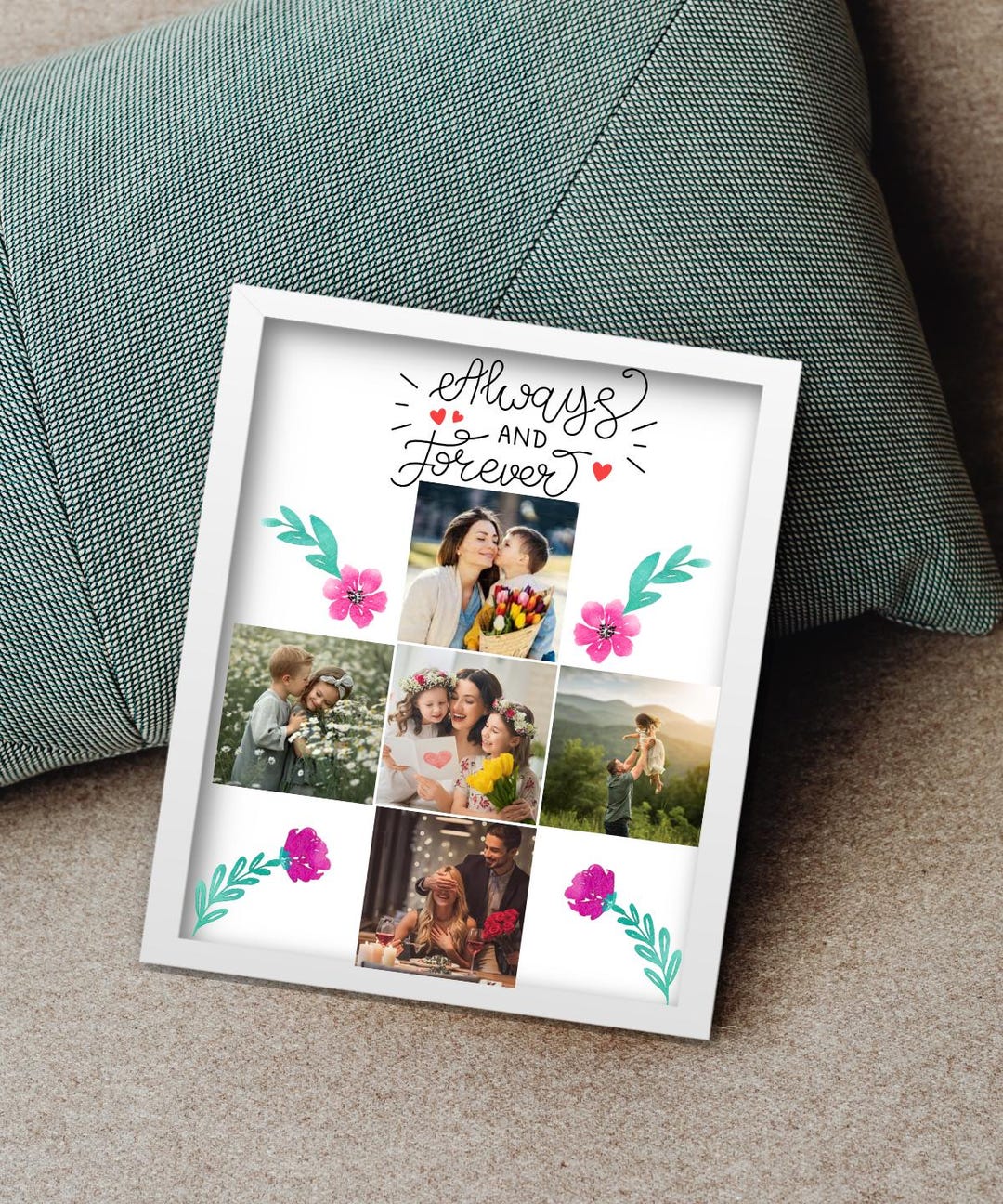 Always and Forever Printable Photo Frame Template Editable | Best ...