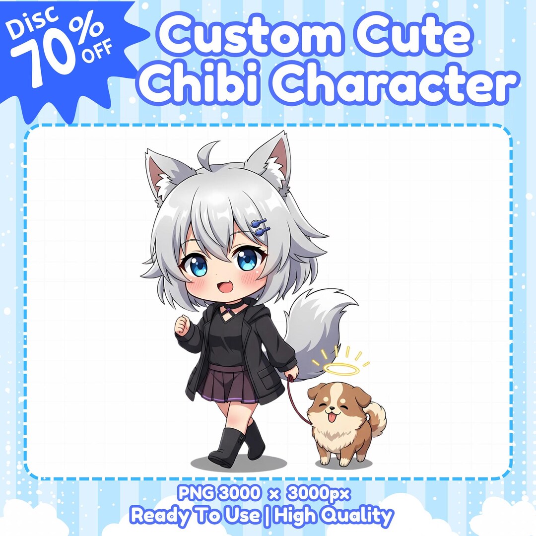 Chibi Character - Chibi Digital Art - Chibi Commission - Chibi ...