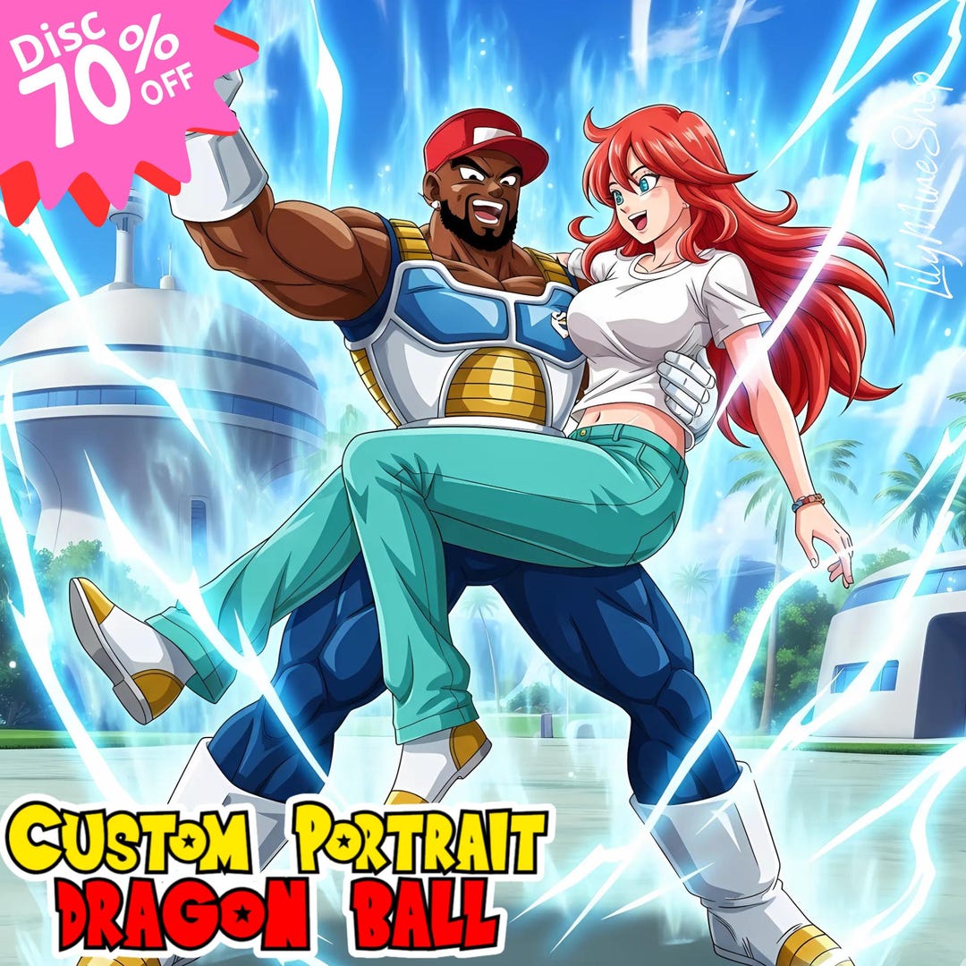 Custom Dragon Ball Portrait - Personalized Goku Style Illustration ...