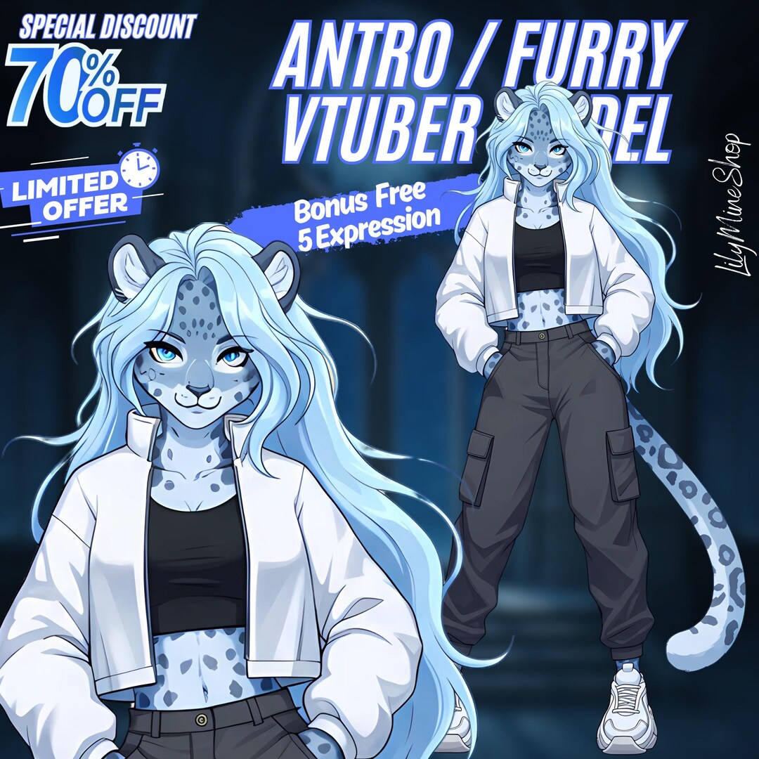 Custom Furry Vtuber Live2d Model: Rigging & Animation - Etsy