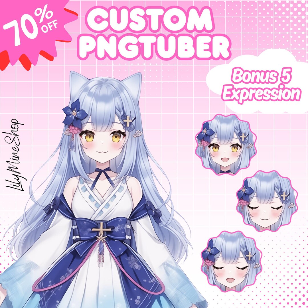 CUSTOM PNGTUBER | Pngtuber Avatar, Pngtuber Model for Veadotube, Twitch ...