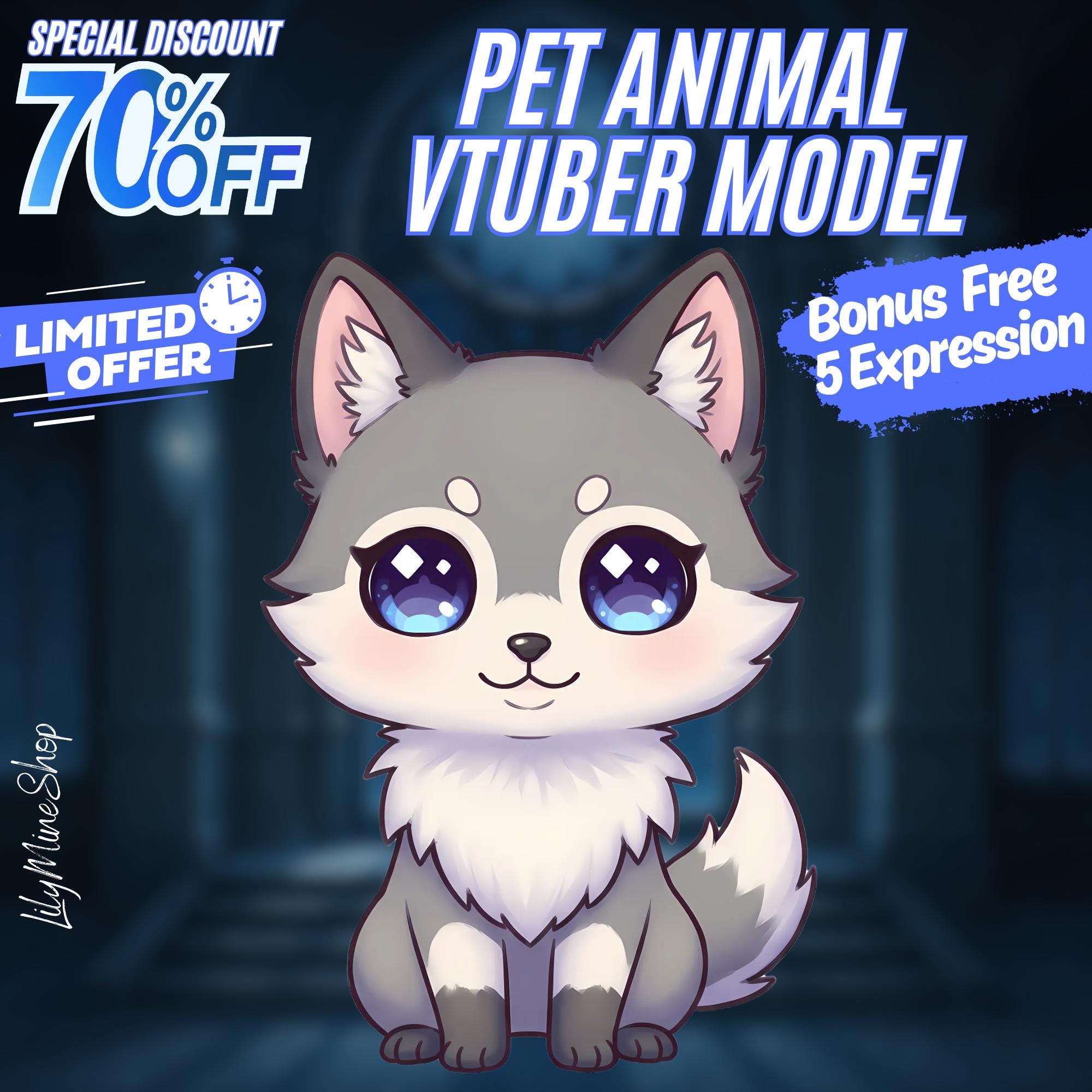 Custom Vtuber Pet | Custom Vtuber Mascot, Cute Vtuber Pet, Animal ...