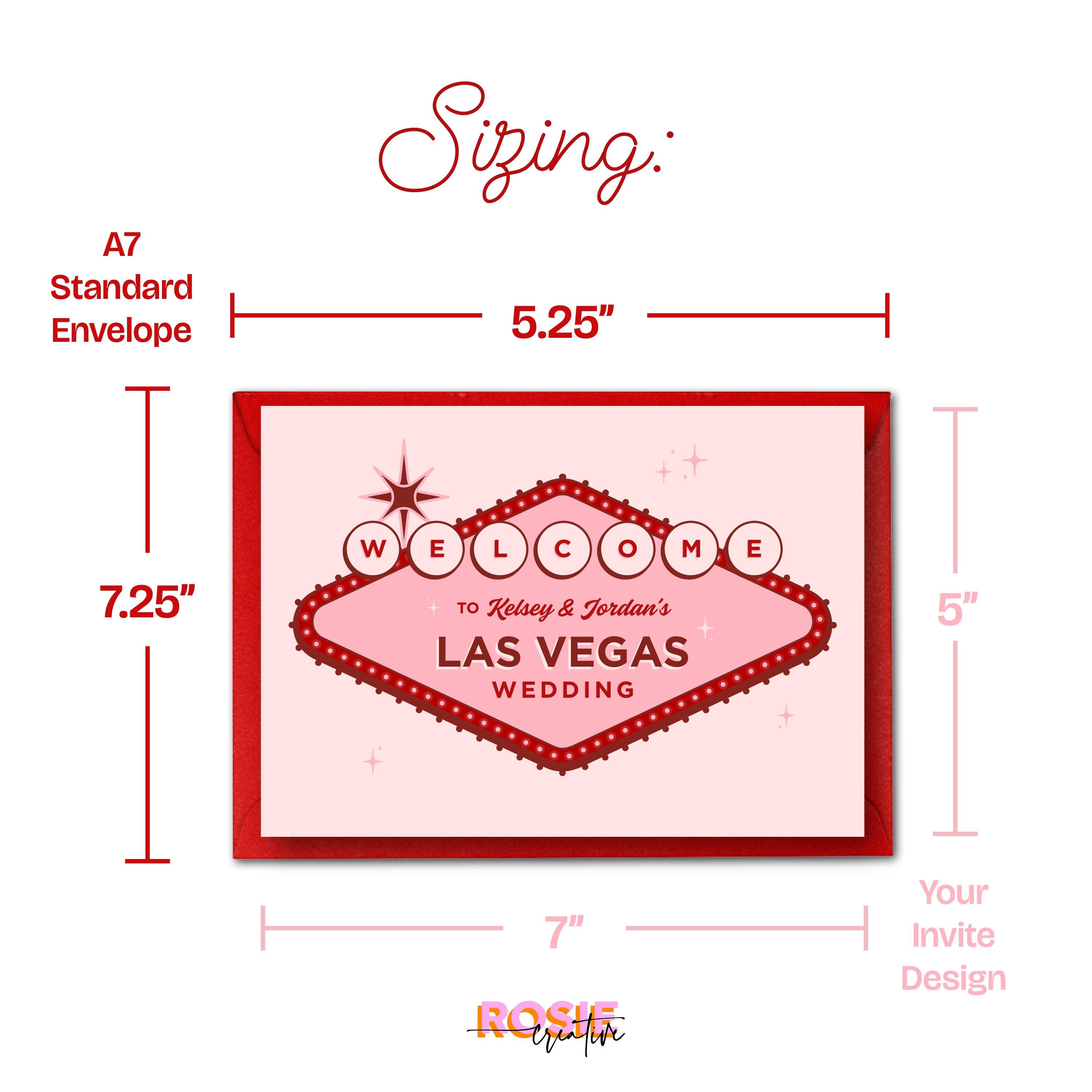 Retro Las Vegas Wedding Invitation | DIY Invite Template (instant ...