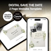 Digital Save the Date, Save the Date Digital, Electronic Save the Date ...