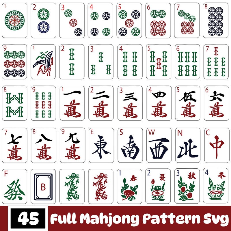 Simple Mahjong Ornament - Etsy