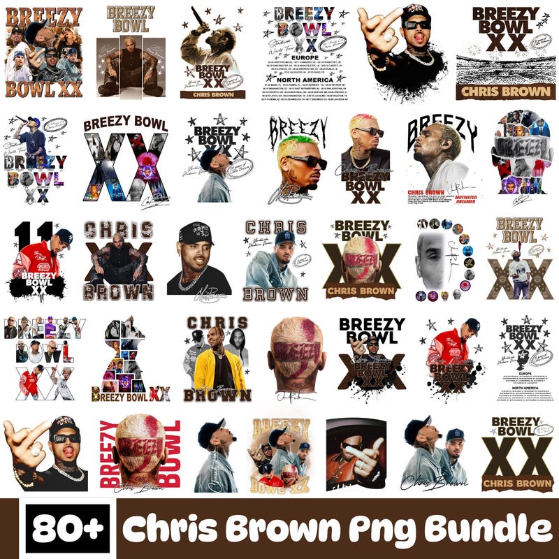 Chris Brown Dtf With Red - Etsy