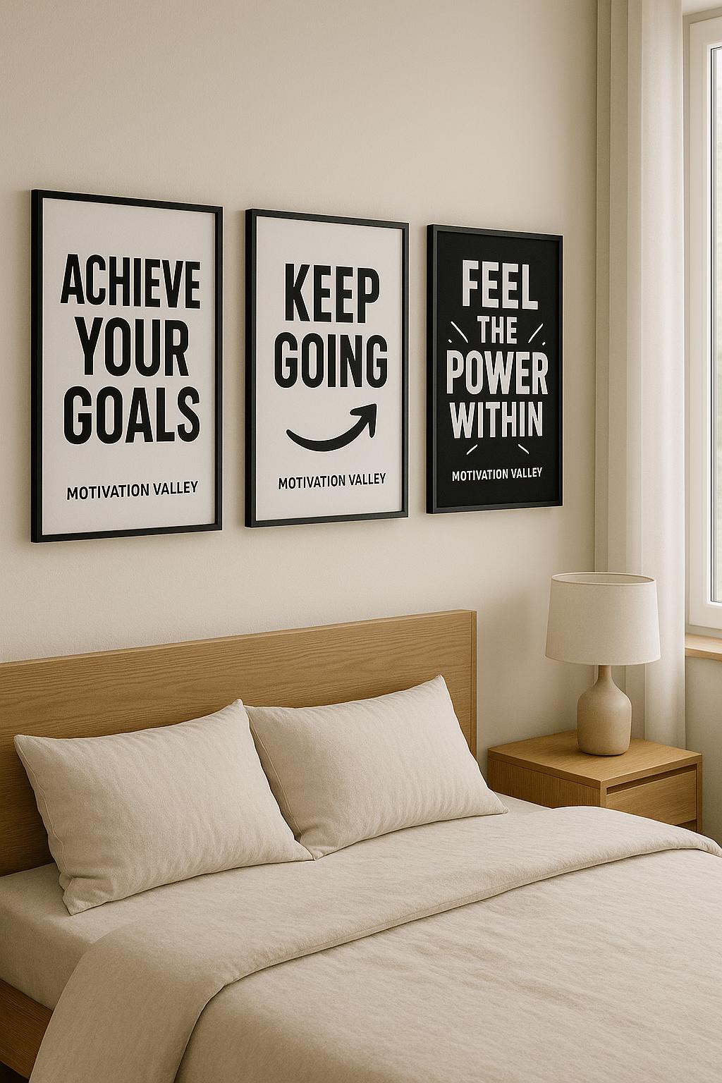 50 Motivational Posters – Printable Wall Art Bundle, Inspirational ...