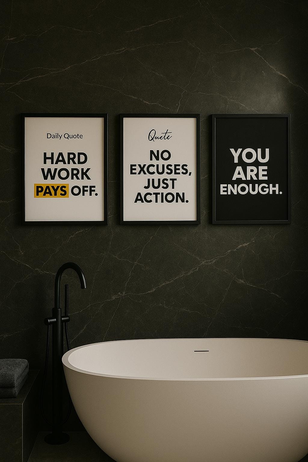 50 Motivational Posters – Printable Wall Art Bundle, Inspirational ...