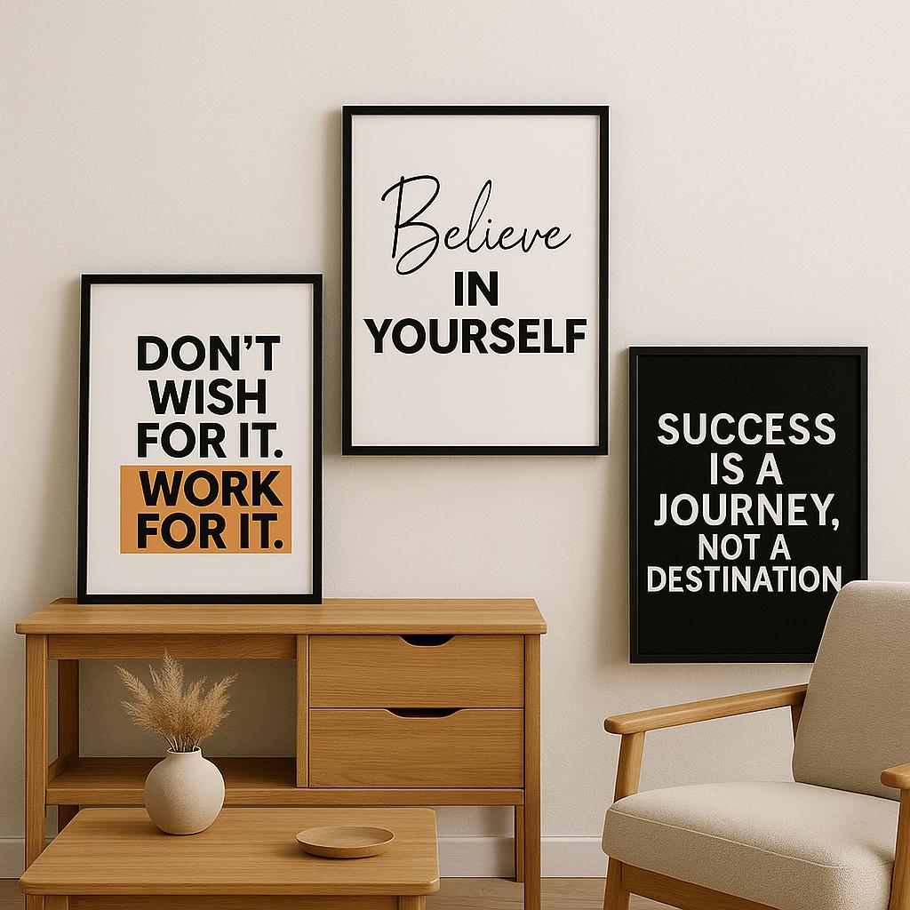 50 Motivational Posters – Printable Wall Art Bundle, Inspirational ...
