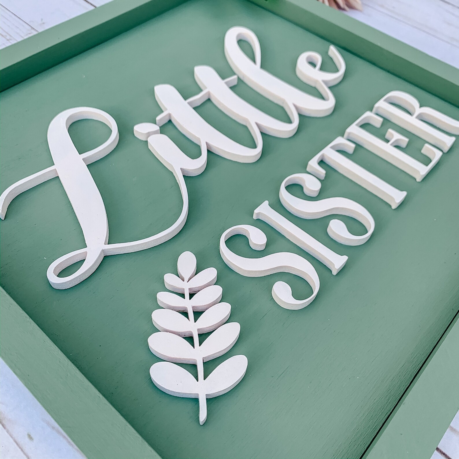 Little Sister Wood Sign / 3d Sister Sign - Etsy
