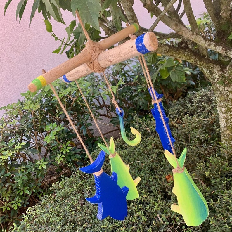 Driftwood Saltwater Fish Mobile - Etsy