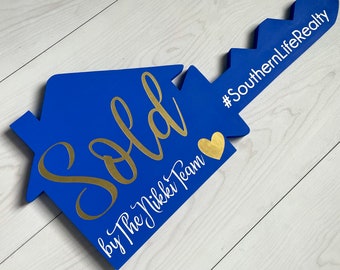 Got the Key Realtor Marketing Key/ Sold Key Sign | Etsy