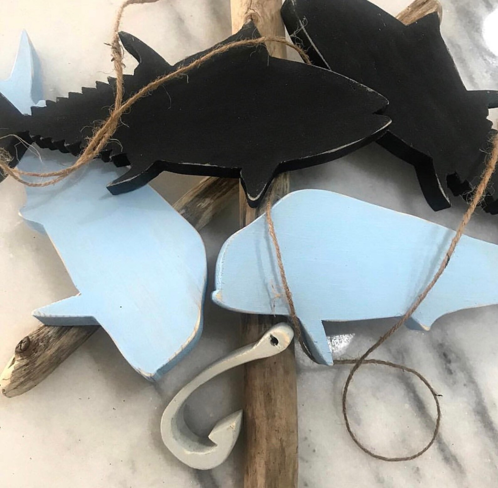 Driftwood Saltwater Fish Mobile - Etsy