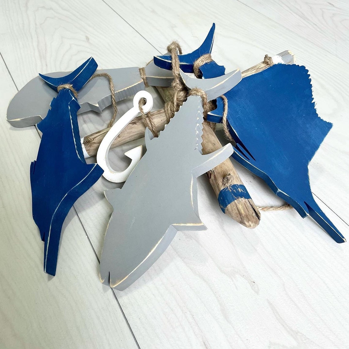 Driftwood Saltwater Fish Mobile - Etsy