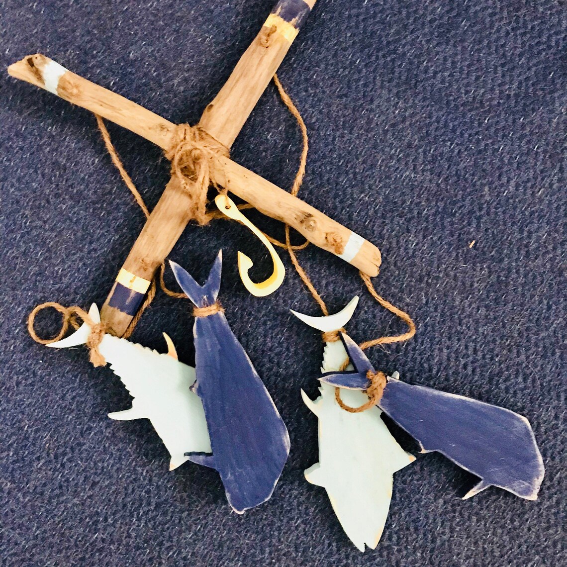 Driftwood Saltwater Fish Mobile - Etsy