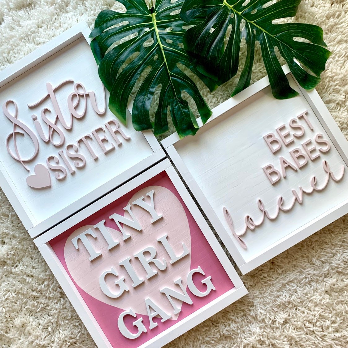 Tiny Girl Gang Wood Sign / 3-d Wood Sign | Etsy