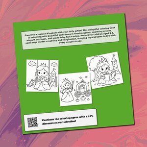 Royal Princess Ball Coloring Book for Kids - Etsy