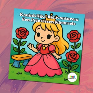 Royal Princess Ball Coloring Book for Kids - Etsy