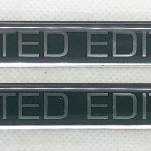 2 Pcs 3D Limited Edition Logo Domed Sticker Silver Black 106x14mm - Etsy