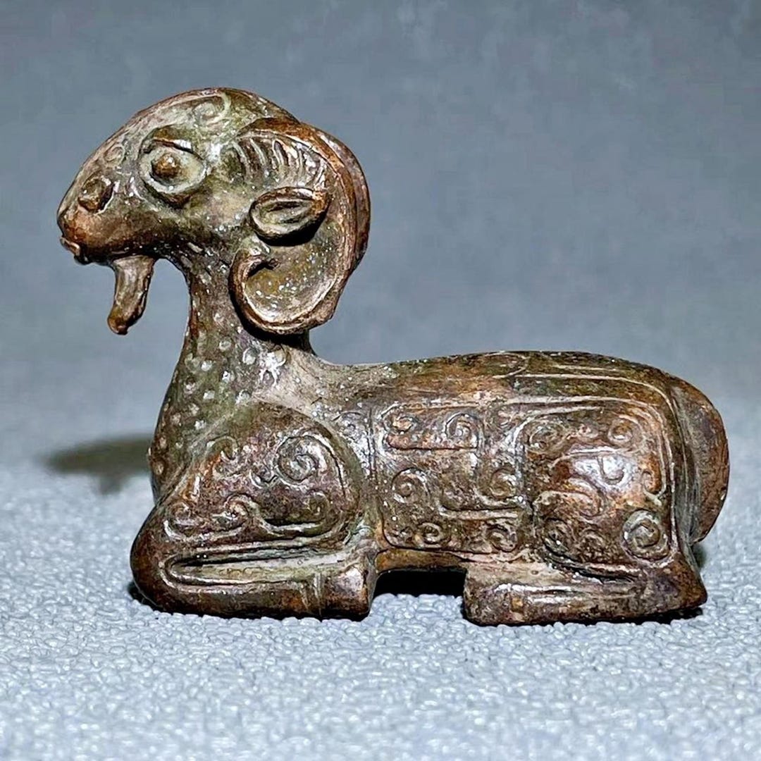 Bronze Goat Tea Pet Statue: Handmade Chinese Teaware Decoration - Etsy