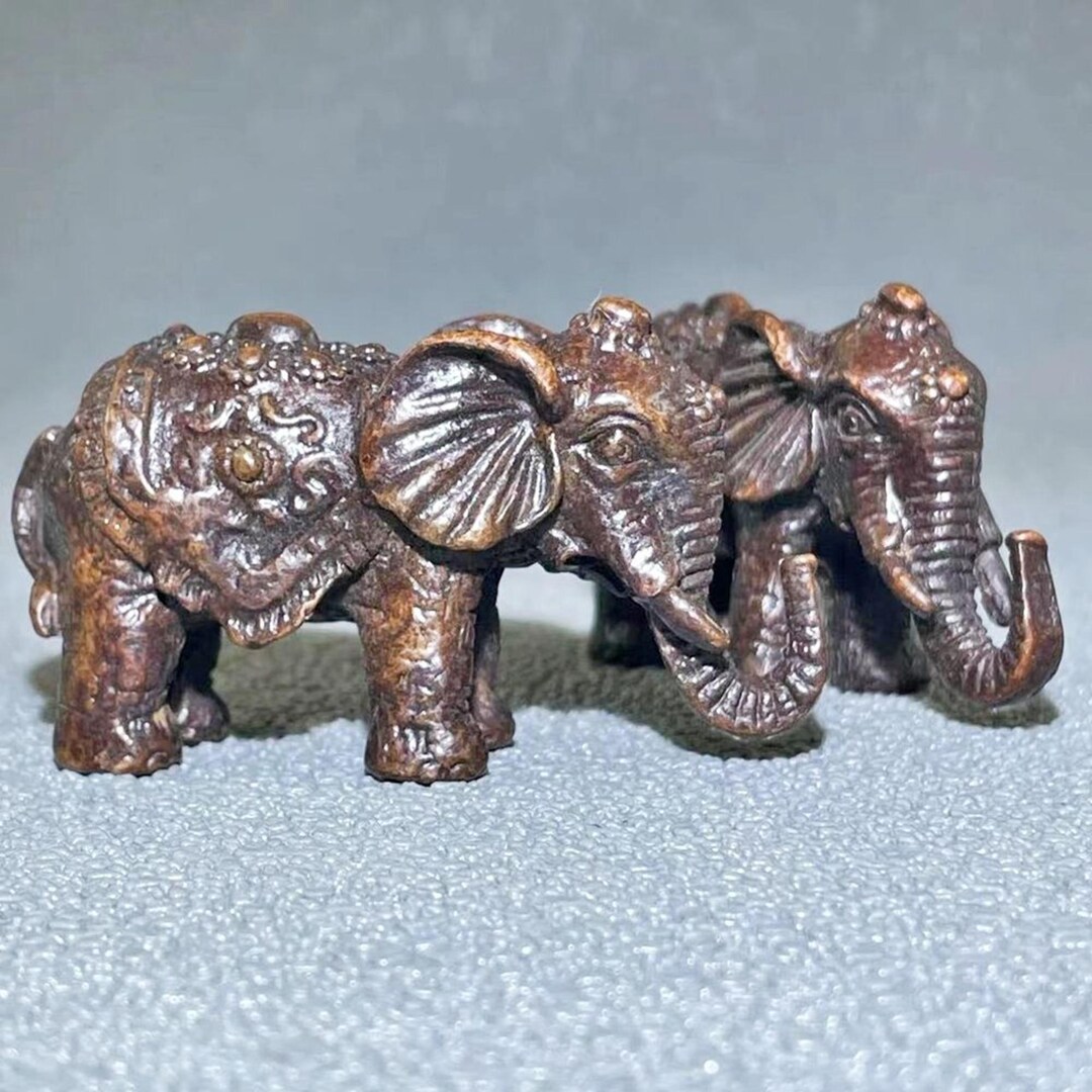 Bronze Elephant Tea Pet Statue: Vintage Chinese Teaware Decoration - Etsy