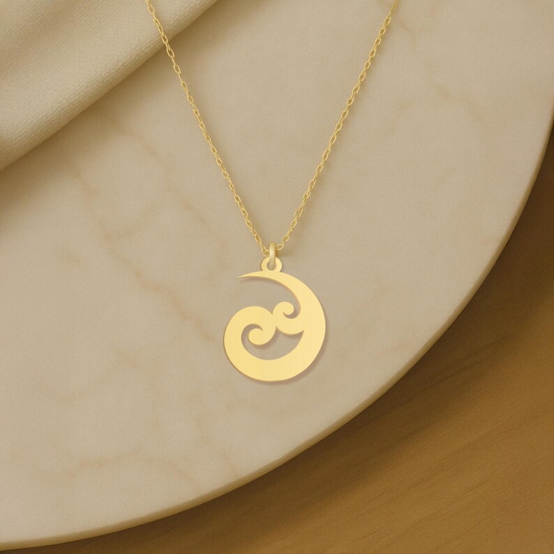 Maori Koru Necklace – Spiral Growth Pendant – Polynesian Symbol of New ...