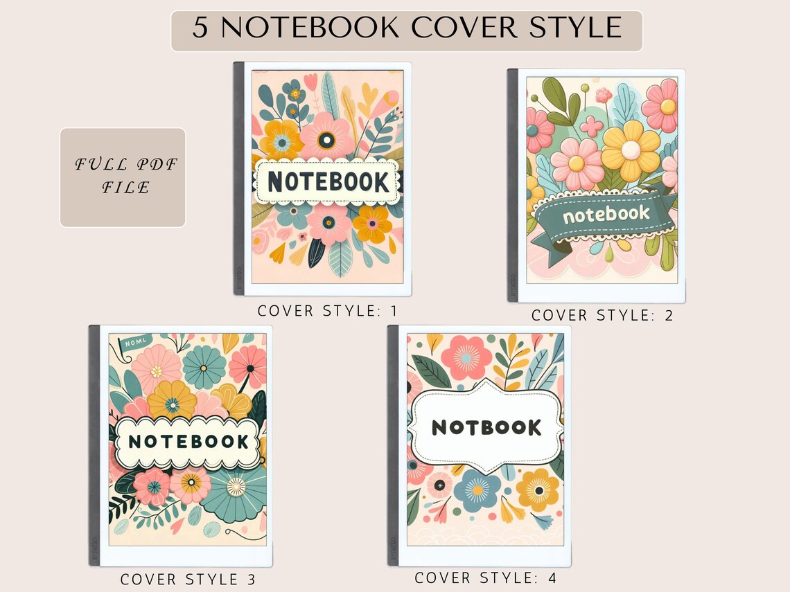 Digital Notebook, Remarkable Paper Pro, Goodnotes Notebook, Remarkable ...