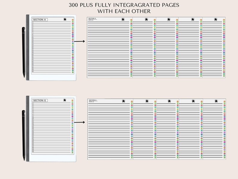 Digital Notebook, Remarkable Paper Pro, Goodnotes Notebook, Remarkable ...