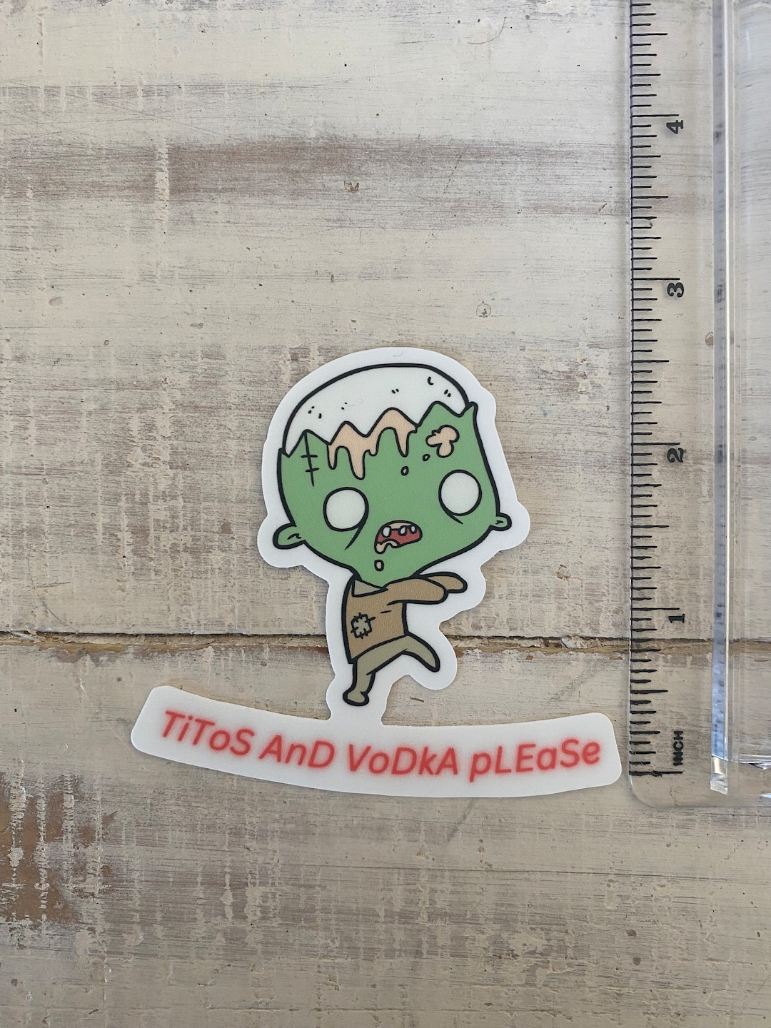 Single Tito's and Vodka Funny Bar Sticker - Etsy
