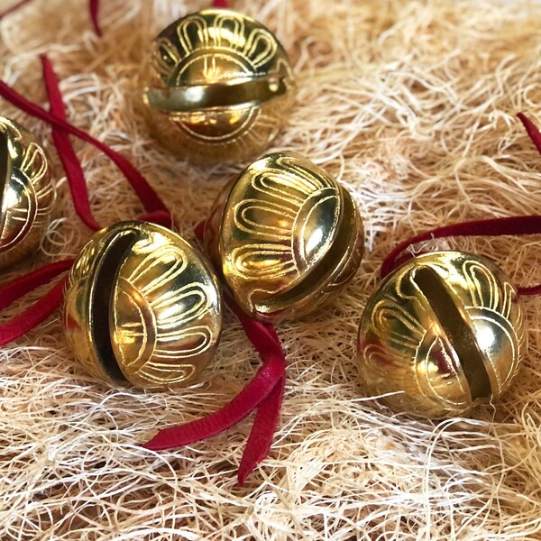 Brass Sleigh Bell - Etsy