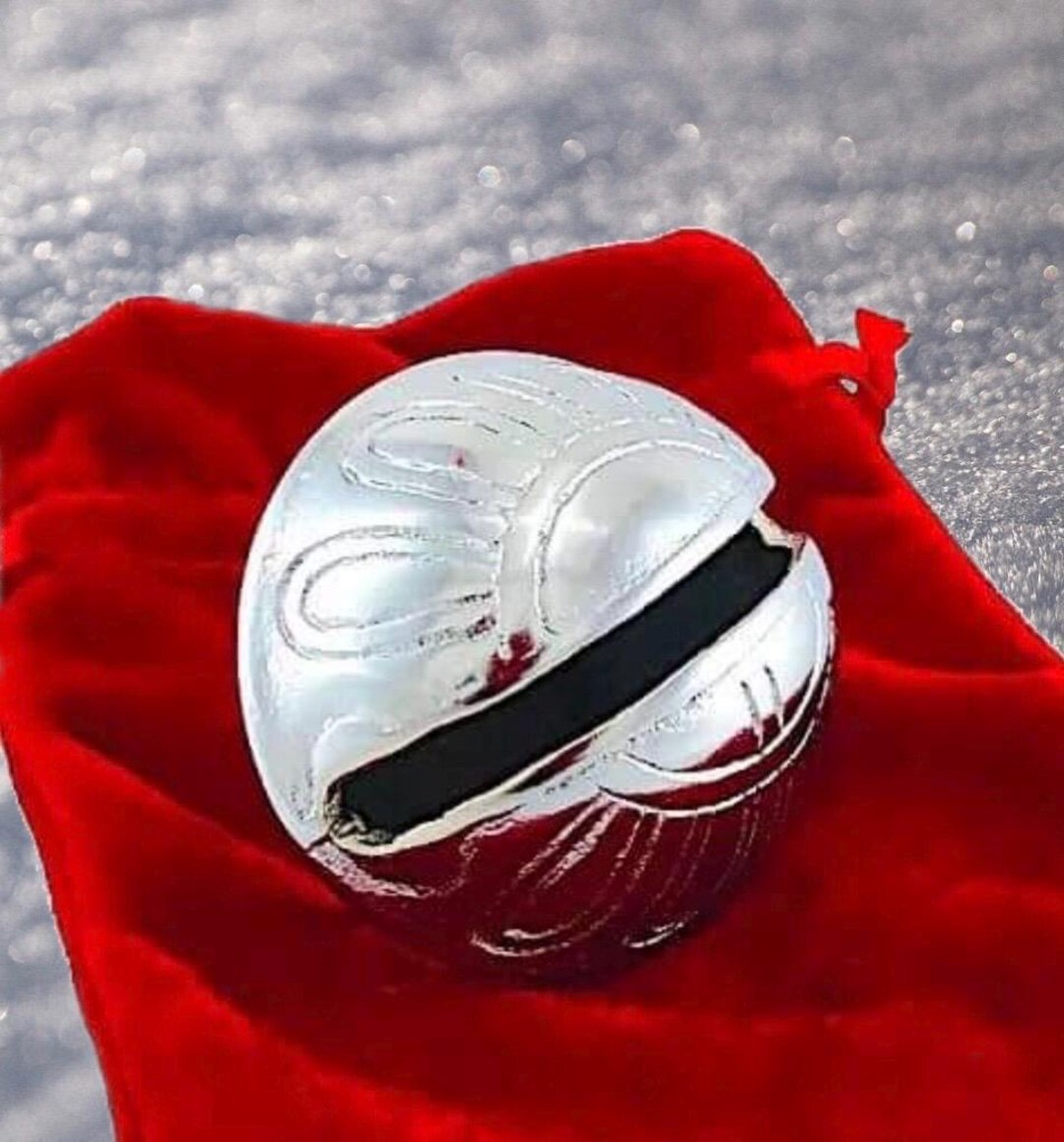 Large Silver Reindeer Sleigh Bell, Polar Express From Santa's Sleigh - Etsy