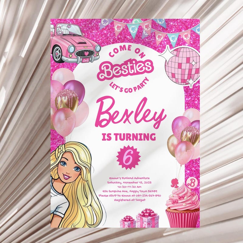 Barbie 6th Party - Etsy