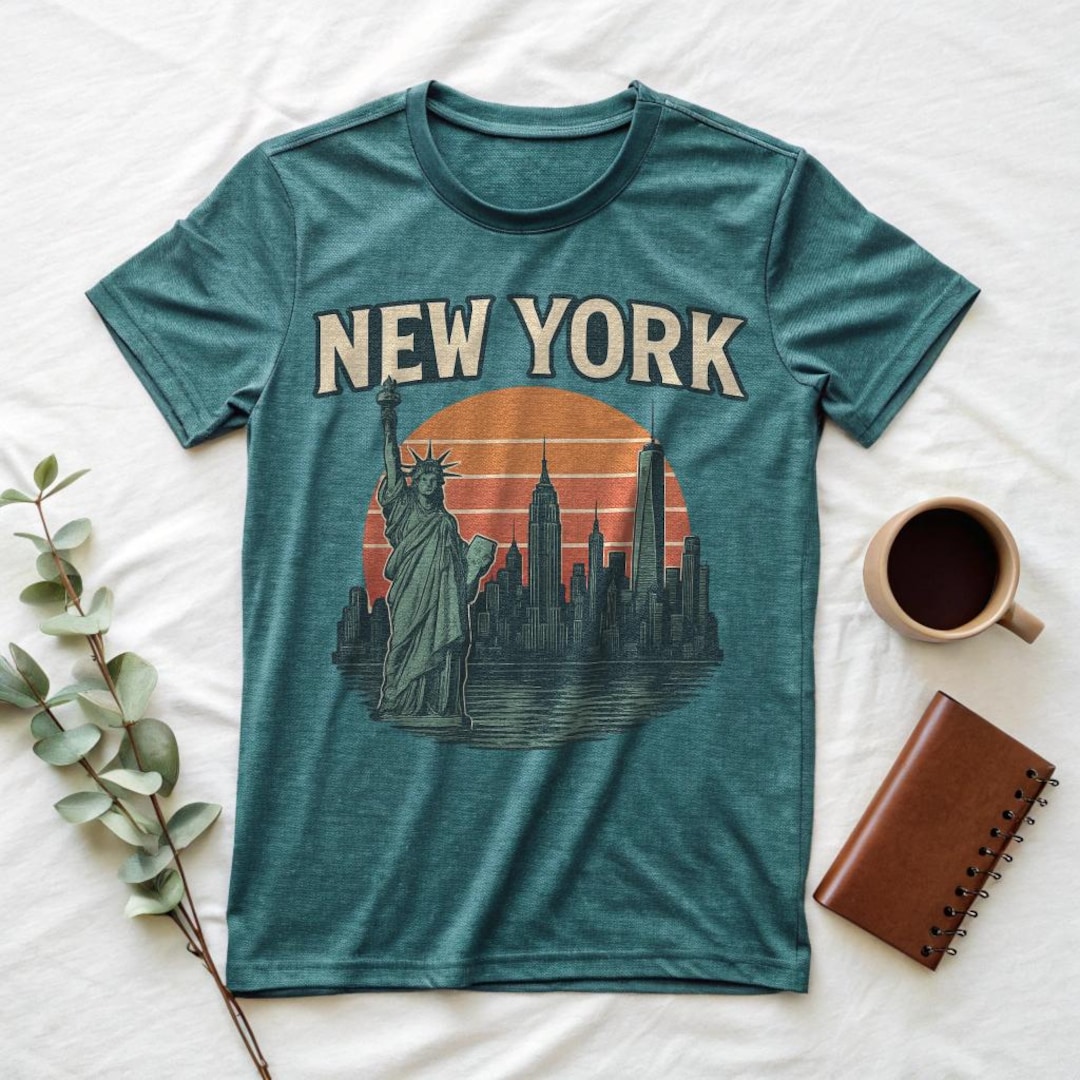 New York City T-shirt, Vintage Statue of Liberty Tee, Retro New York ...