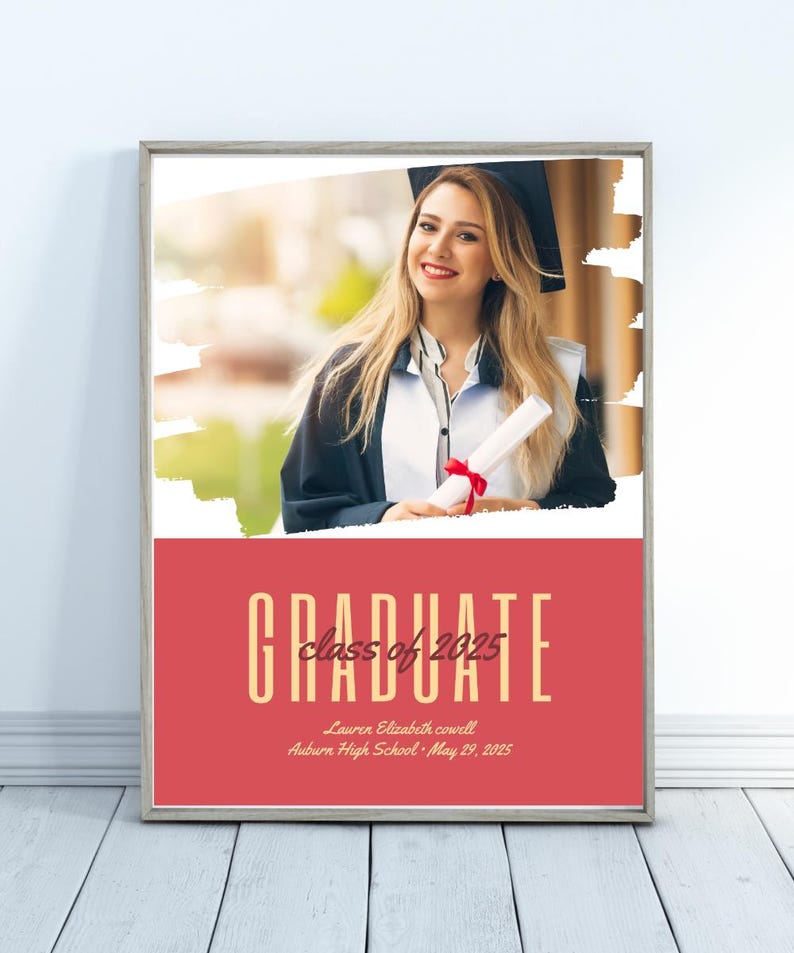 Editable Graduation Invitation Template | Class of 2025 (digital ...
