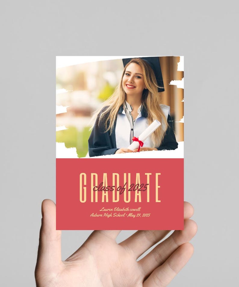 Editable Graduation Invitation Template | Class of 2025 (digital ...